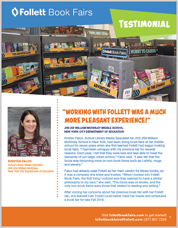 Working with Follett Was a Much More Pleasant Experience!